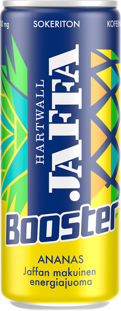 Jaffa Booster Ananas energiajuoma sokeriton 0,33l — HoReCa-tukku Kespro