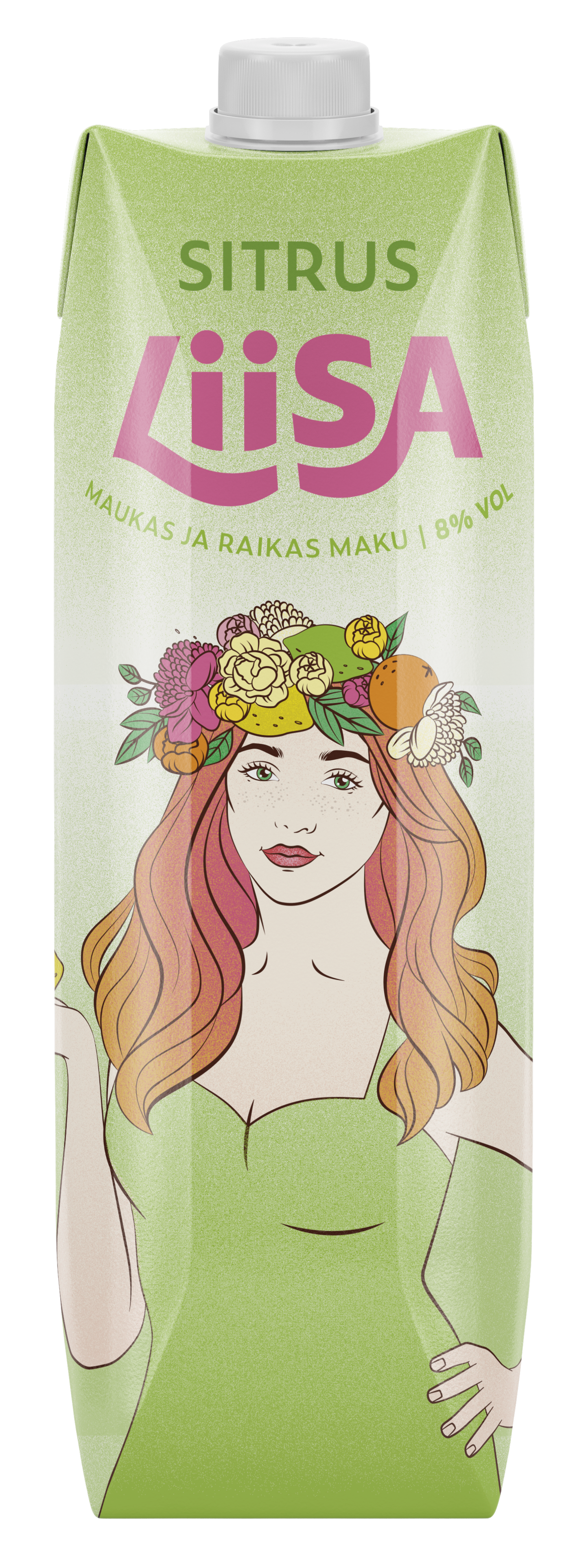 Liisa Sitrus 8% 1l | K-Ruoka Verkkokauppa