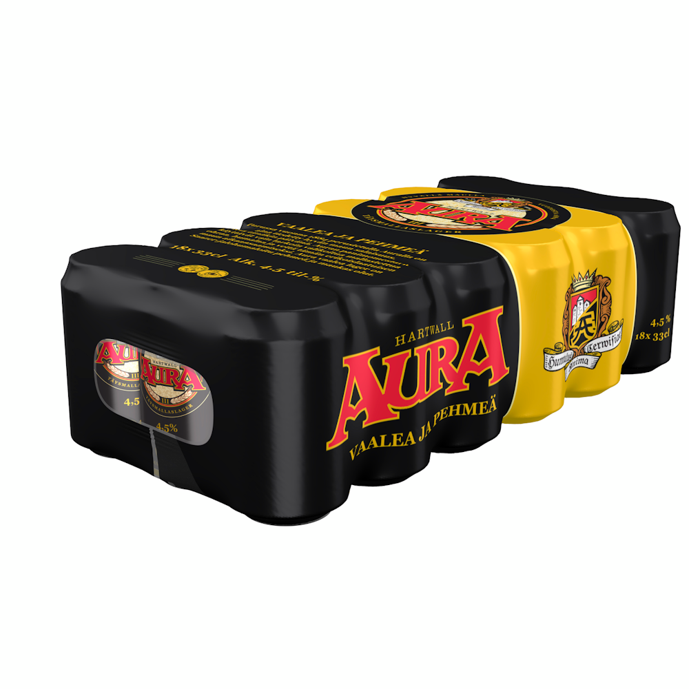 Aura olut 4,5% 0,33l tlk 18-pack — HoReCa-tukku Kespro