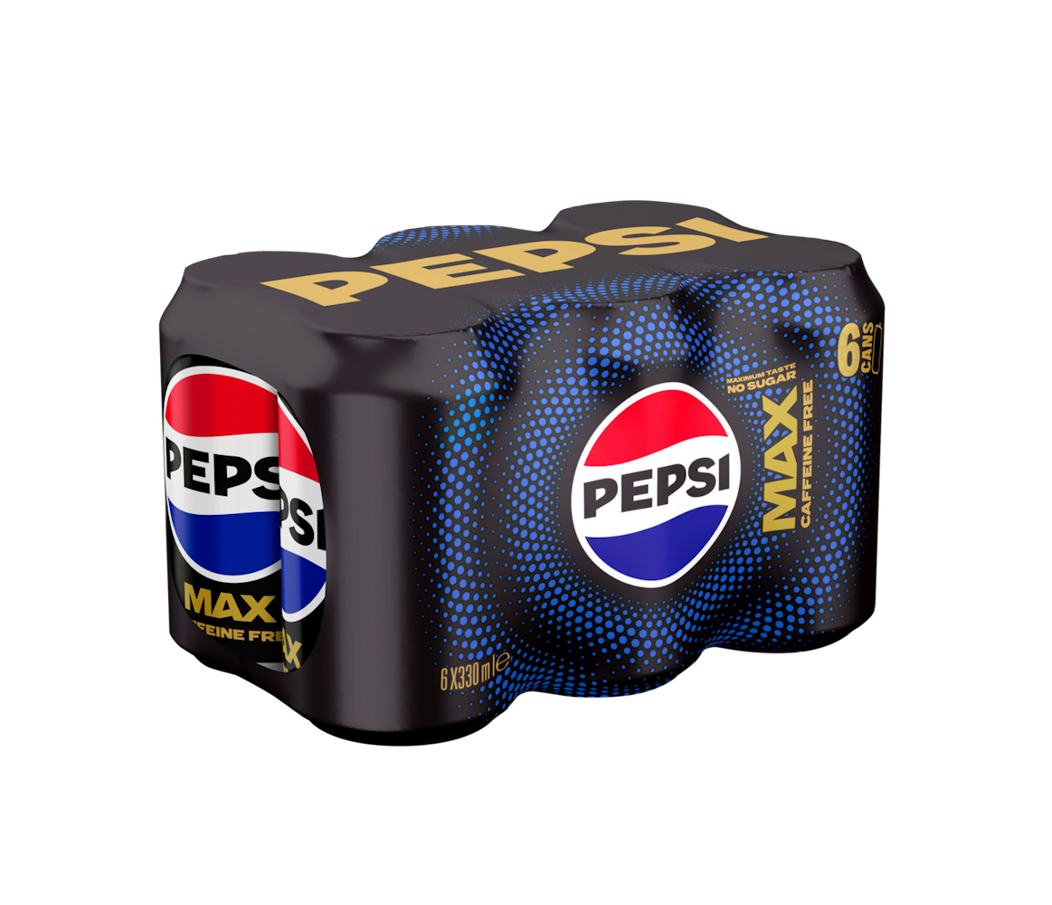 Pepsi Max Caffeine-Free 0,33l 6-pack — HoReCa-tukku Kespro