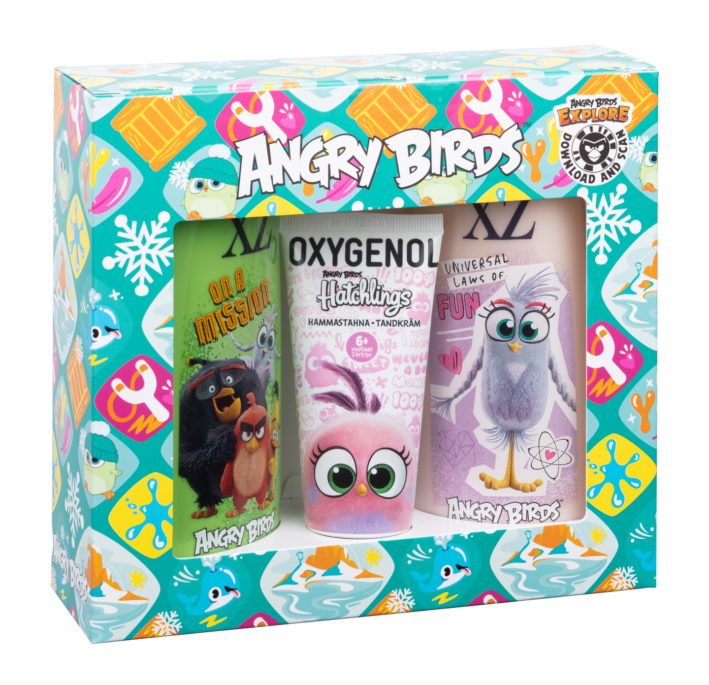 XZ Angry Birds lahjapakkaus 2020 shampoo 250ml 2in1 + shampoo 250ml ...