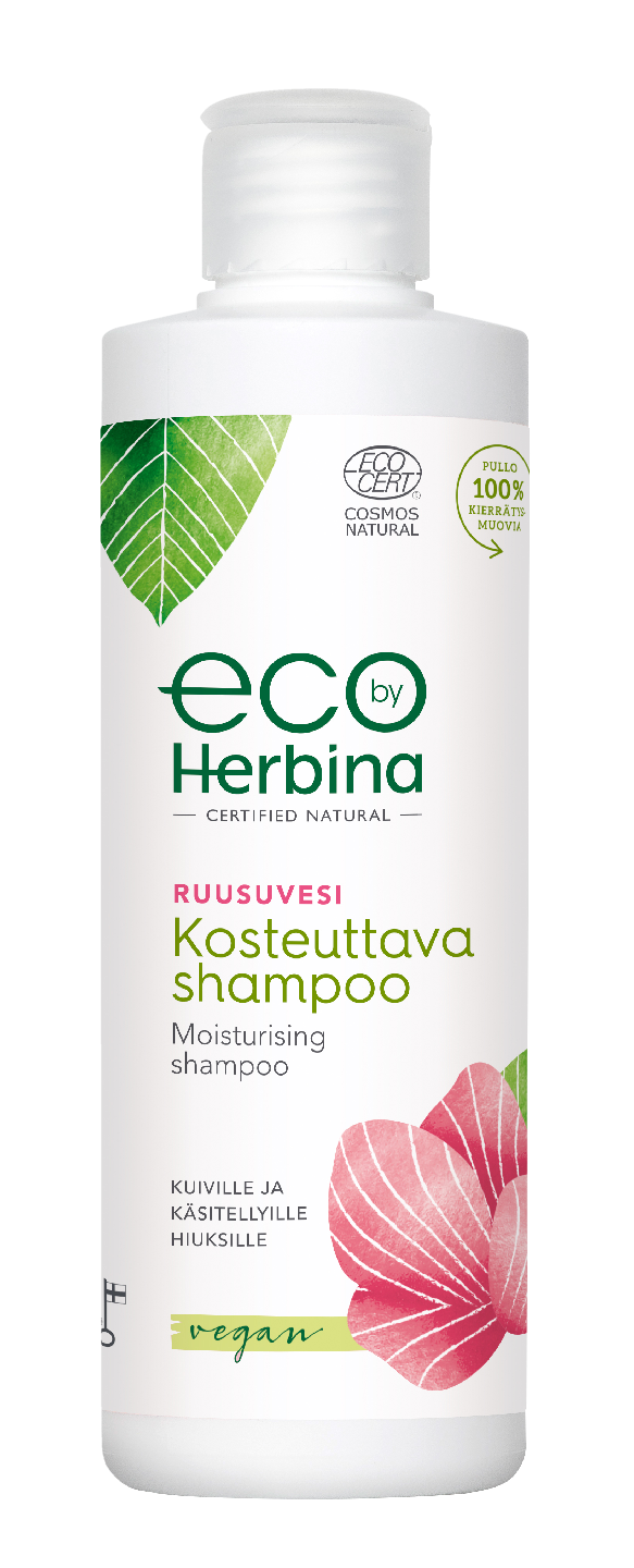 Eco by Herbina shampoo 250ml Ruusuvesi | K-Ruoka Verkkokauppa