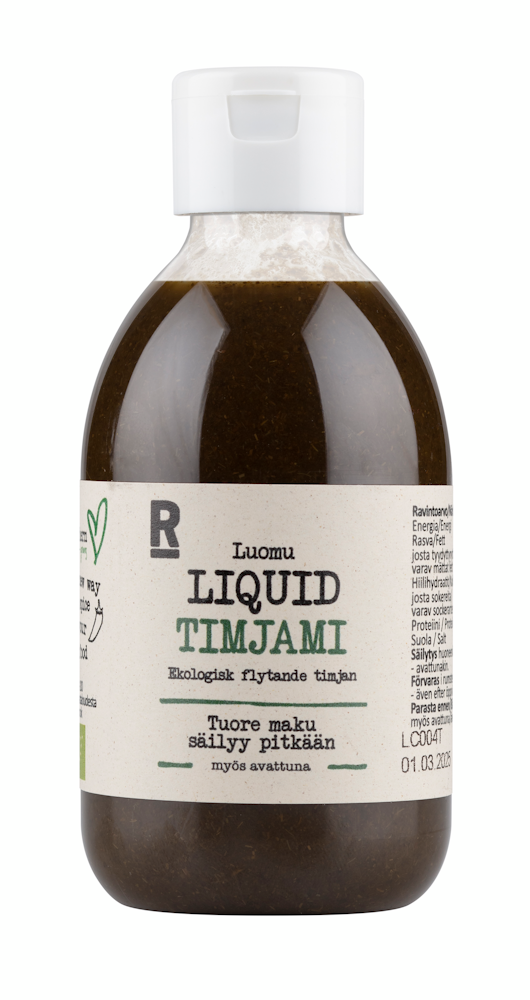 Rajamäen liquid timjami luomu 240ml — HoReCa-tukku Kespro