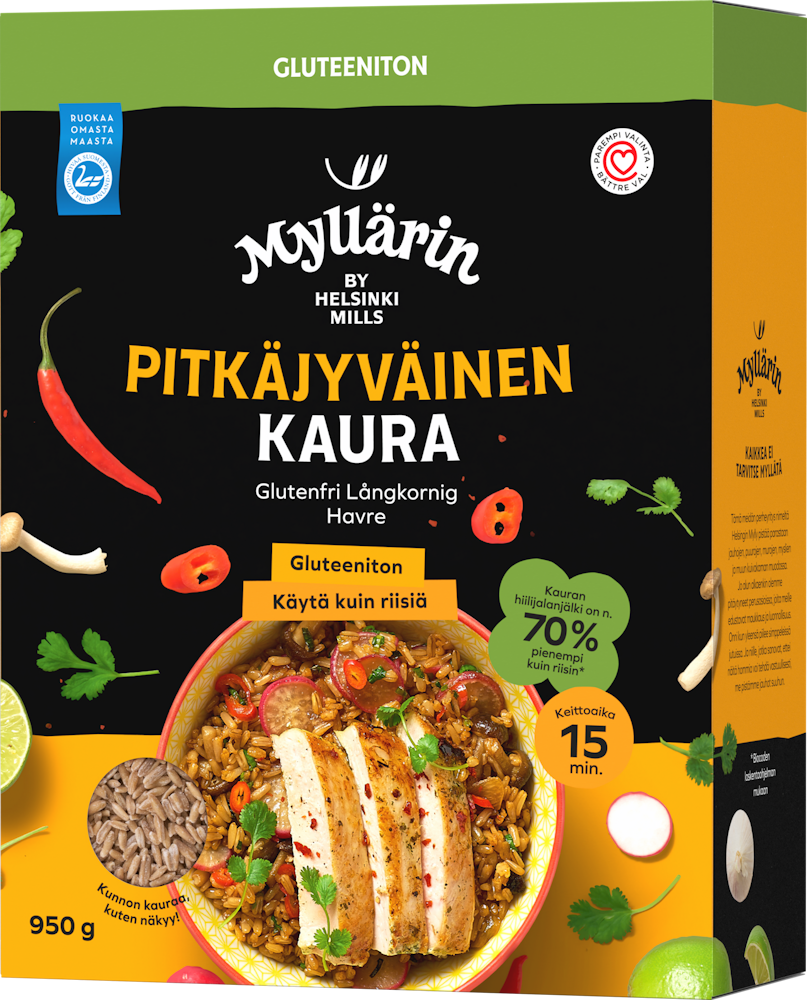 Myllärin pitkäjyväinen kaura 950g gluteiiniton — HoReCa-tukku Kespro