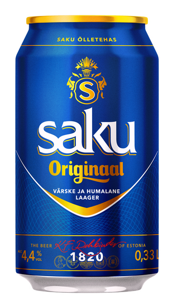 Saku Originaal olut 4,4% 0,33l | K-Ruoka Verkkokauppa