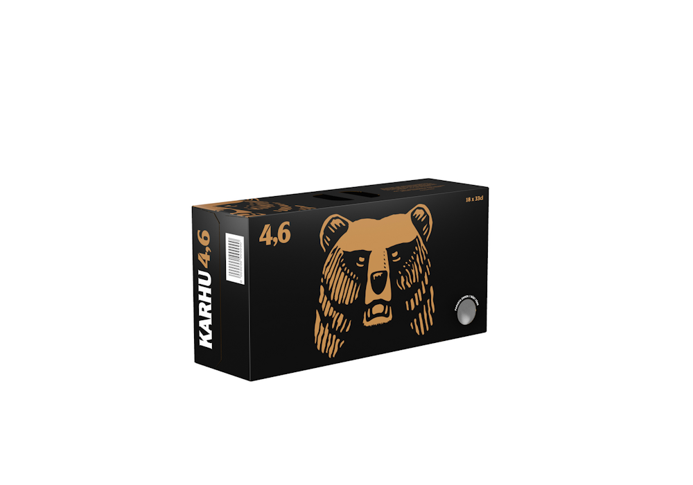 Karhu lager olut 4,6% 0,33l 18-pack LAVA — HoReCa-tukku Kespro