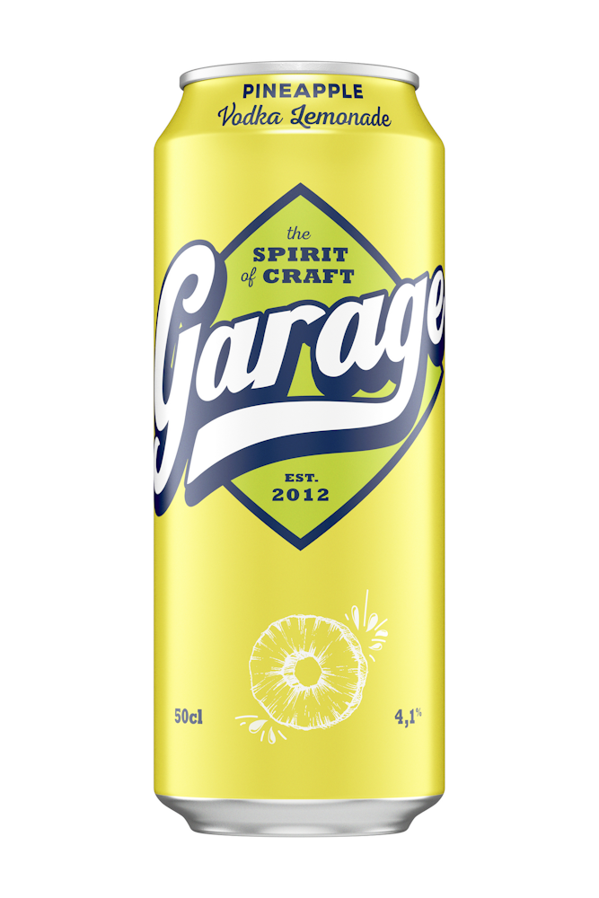 Garage Vodka Lemonade Pineapple 4,1% 0,5l — HoReCa-tukku Kespro