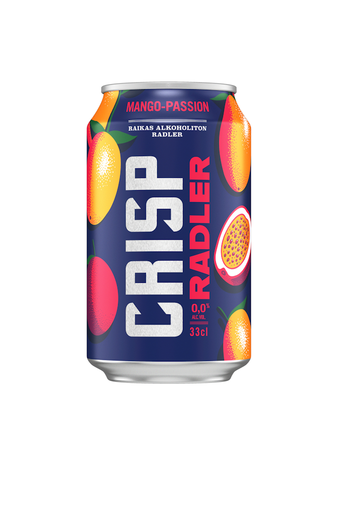 Crisp Radler Mango Passion 0% 0,33l — HoReCa-tukku Kespro
