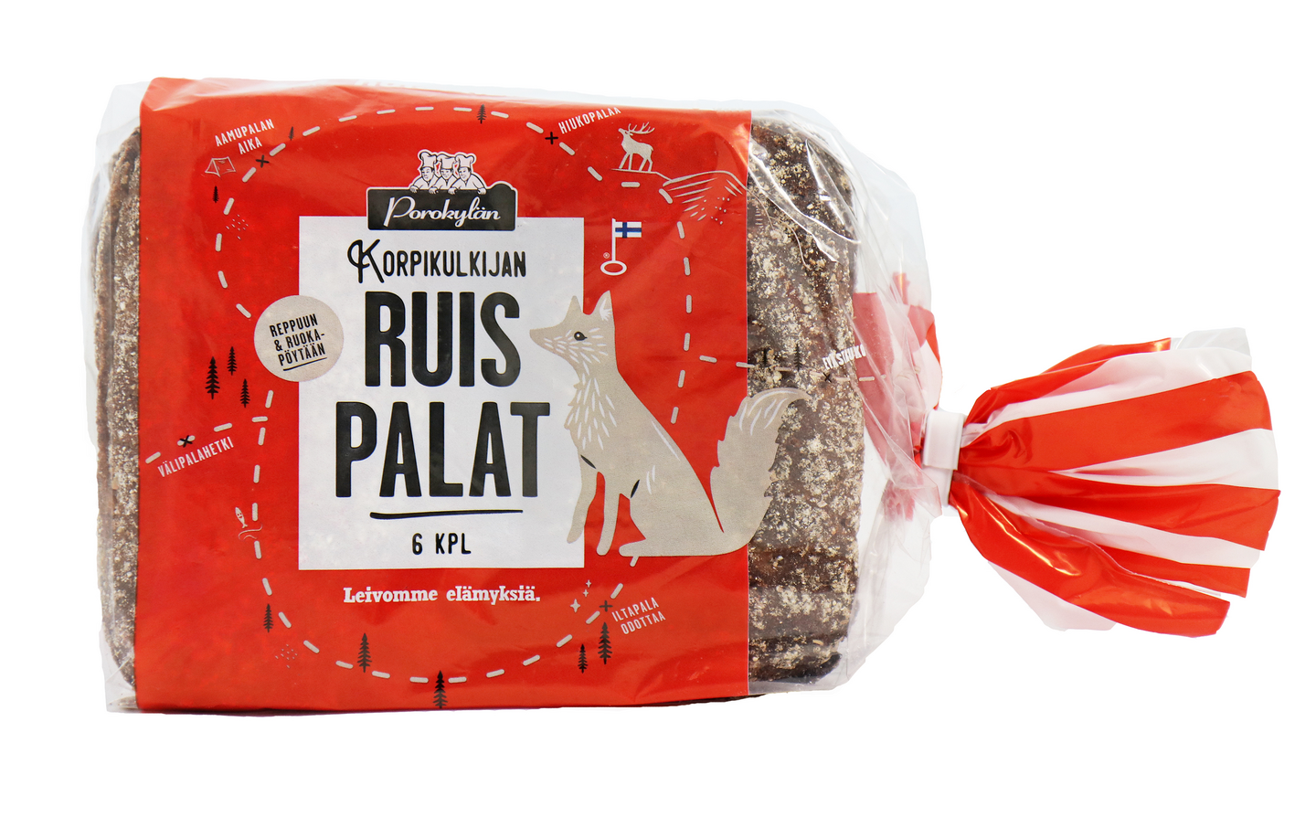 Porokylän Korpikulkijan Ruispalat 6 kpl/330 g täysjyväruispalaleipä | K ...
