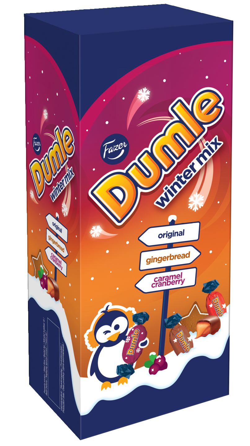 Fazer Dumle Winter Mix 500g suklaakonvehteja | K-Ruoka Verkkokauppa