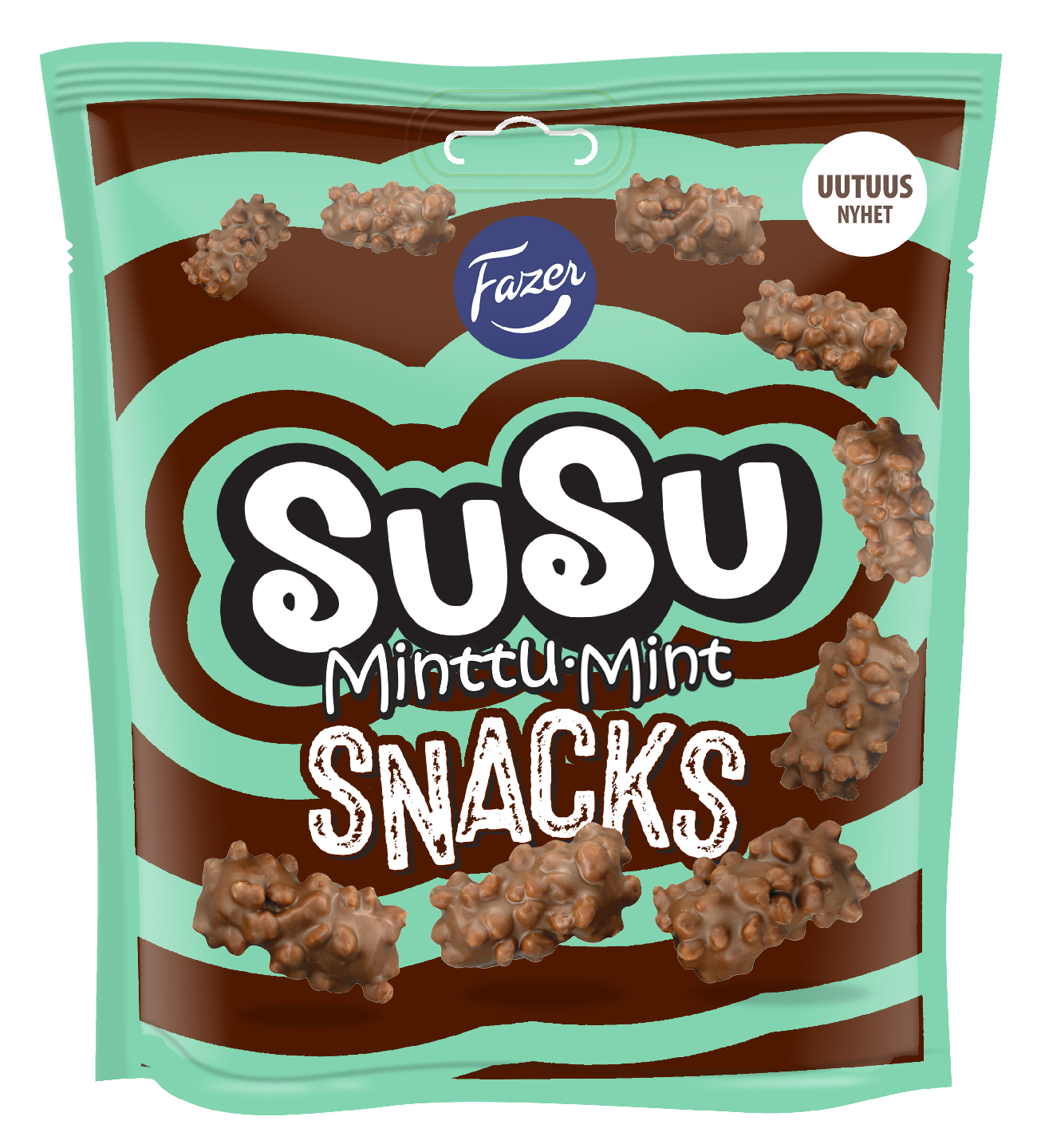 Fazer Susu Snacks Minttu suklaasnacks pussi 160g | K-Ruoka Verkkokauppa