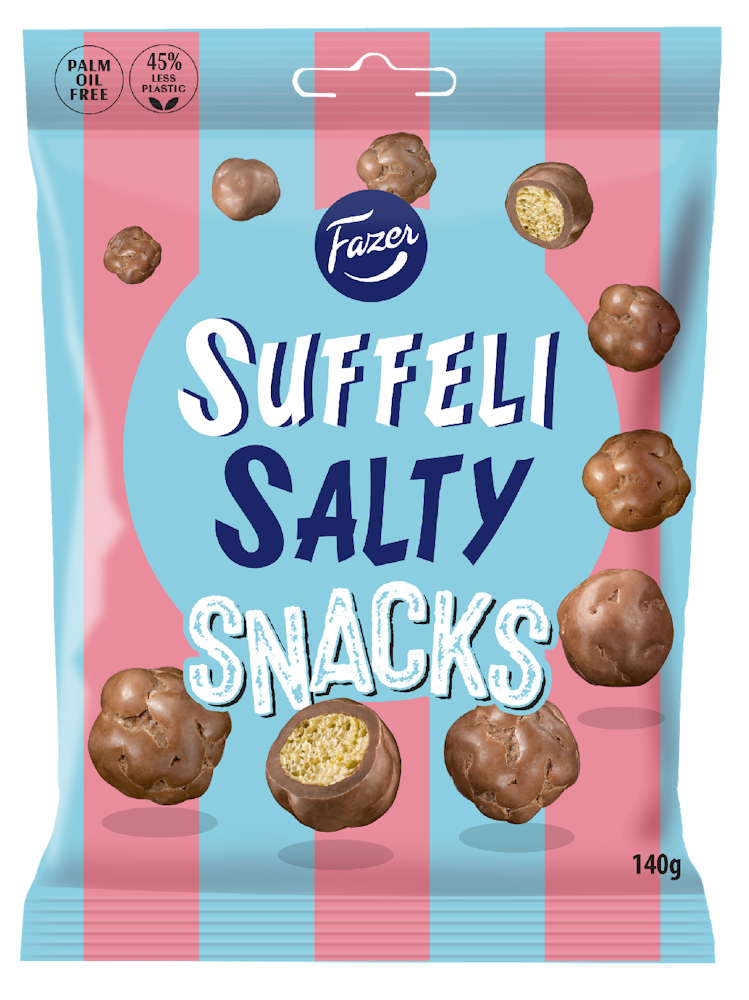 Fazer Suffeli Salty Snacks karkkipussi 140g — HoReCa-tukku Kespro