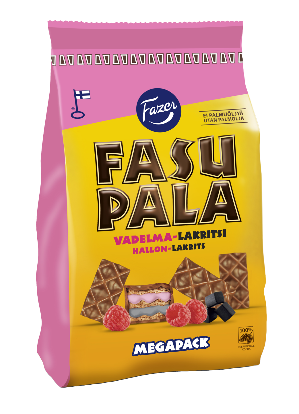 Fazer Fasupala Vadelma-lakritsi 400g 108 kpl 1/2LAVA | K-Ruoka Verkkokauppa