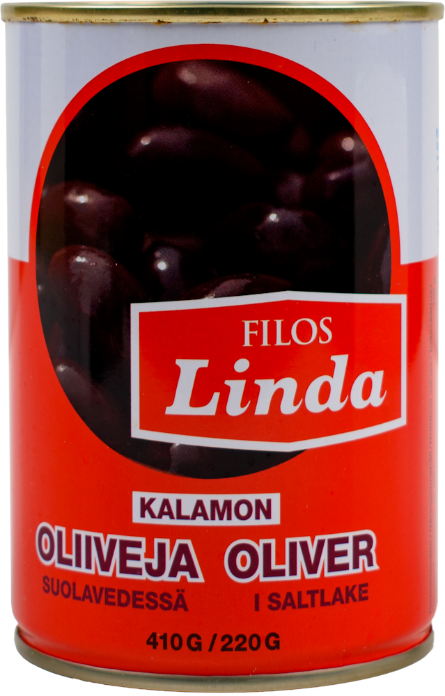 Filos Linda Kalamon-oliivi 410/220g — HoReCa-tukku Kespro