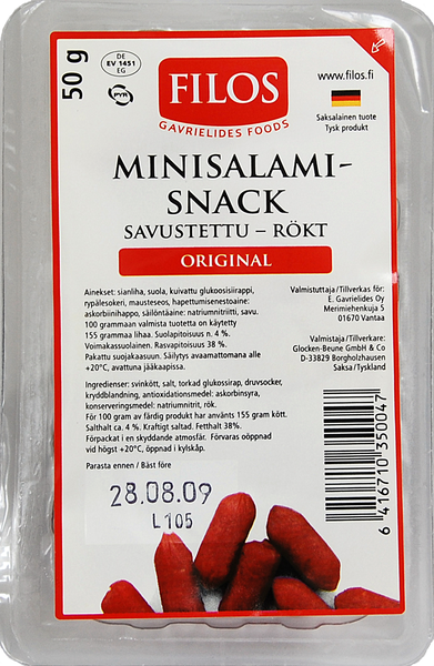 Filos mini-salami snack 50 g | K-Ruoka Verkkokauppa