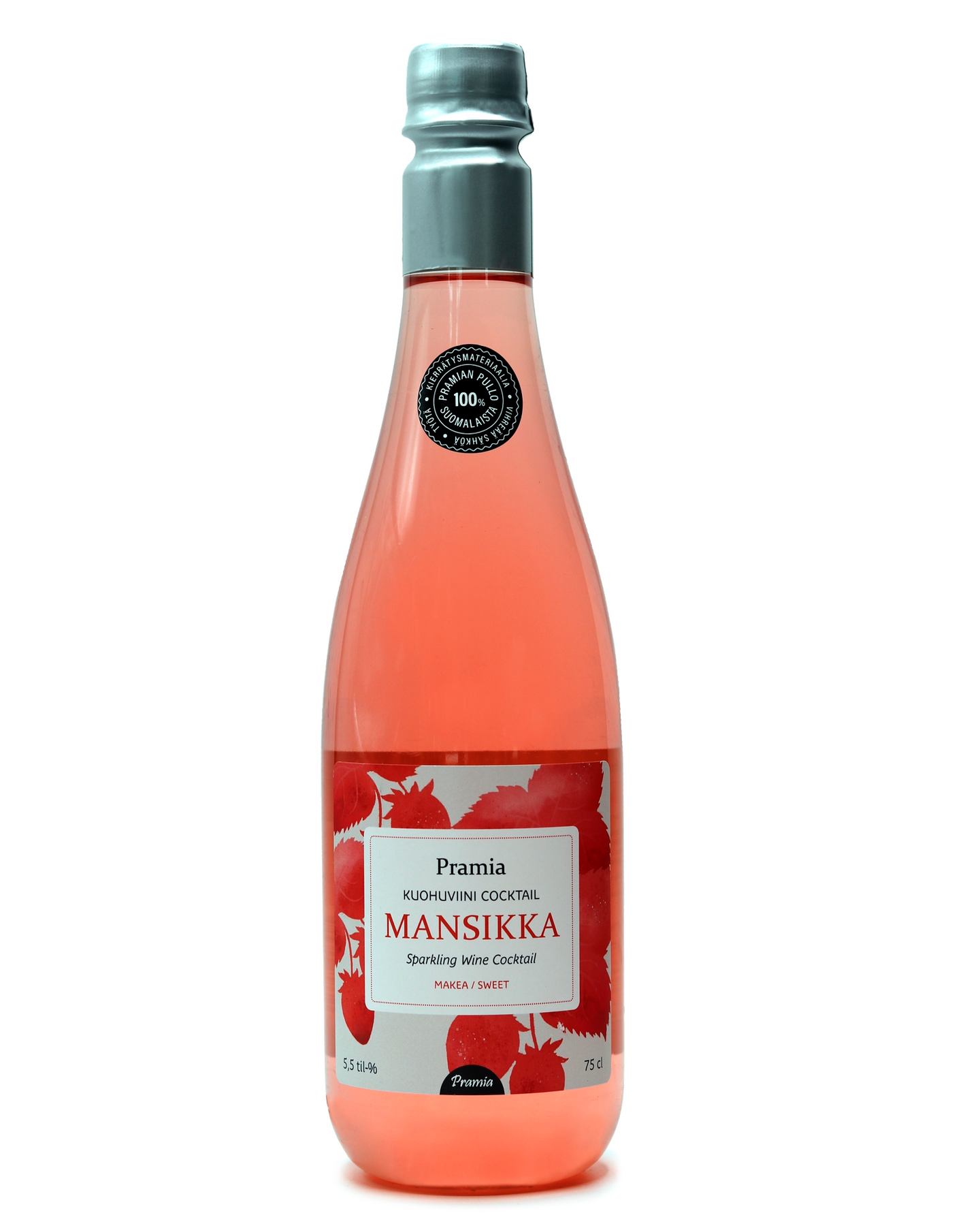 Pramia kuohuva cocktail mansikka makea 5,5% 0,75l | K-Ruoka Verkkokauppa