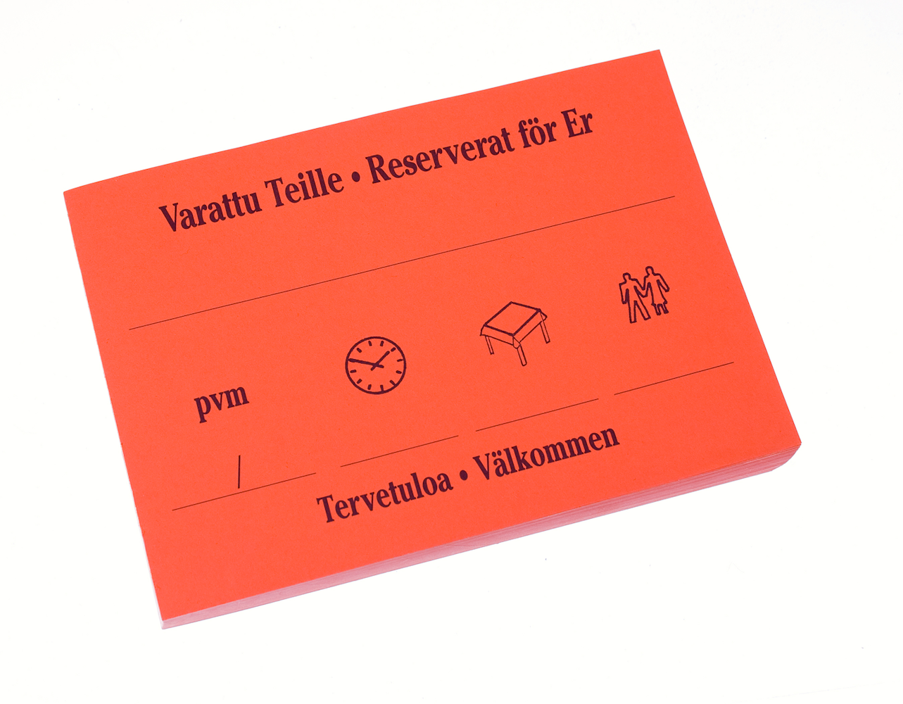 Varattu-lappu A6 200kpl/nide — HoReCa-tukku Kespro