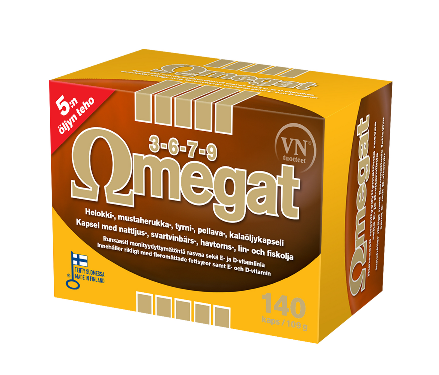 Omegat 3-6-7-9 140 kapselia | K-Ruoka Verkkokauppa