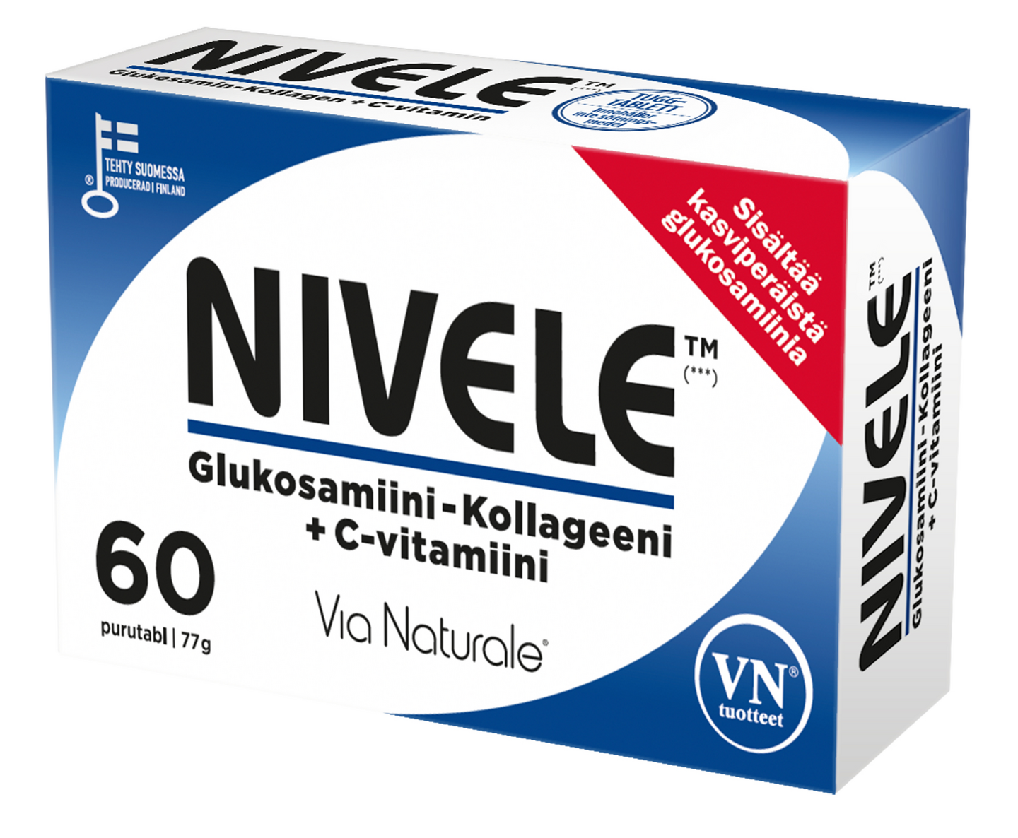Via Naturale Nivele 60tabl glukosamiini-kollageeni-C-vitamiinivalmiste ...