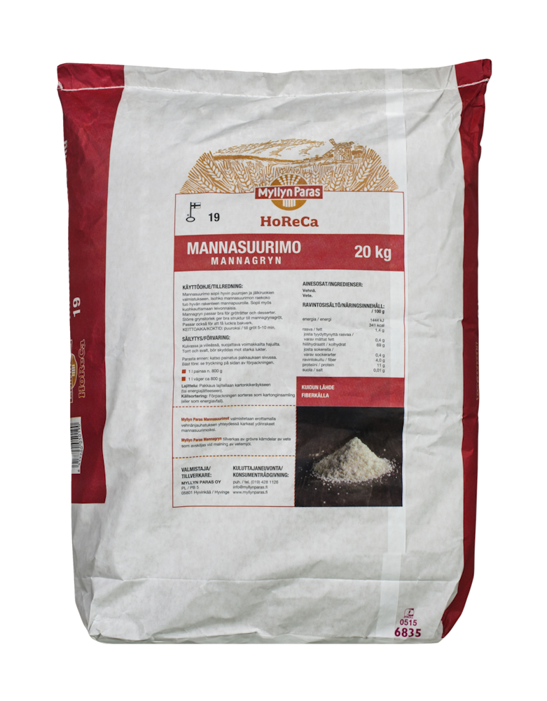 Myllyn Paras Mannasuurimo 20kg — HoReCa-tukku Kespro