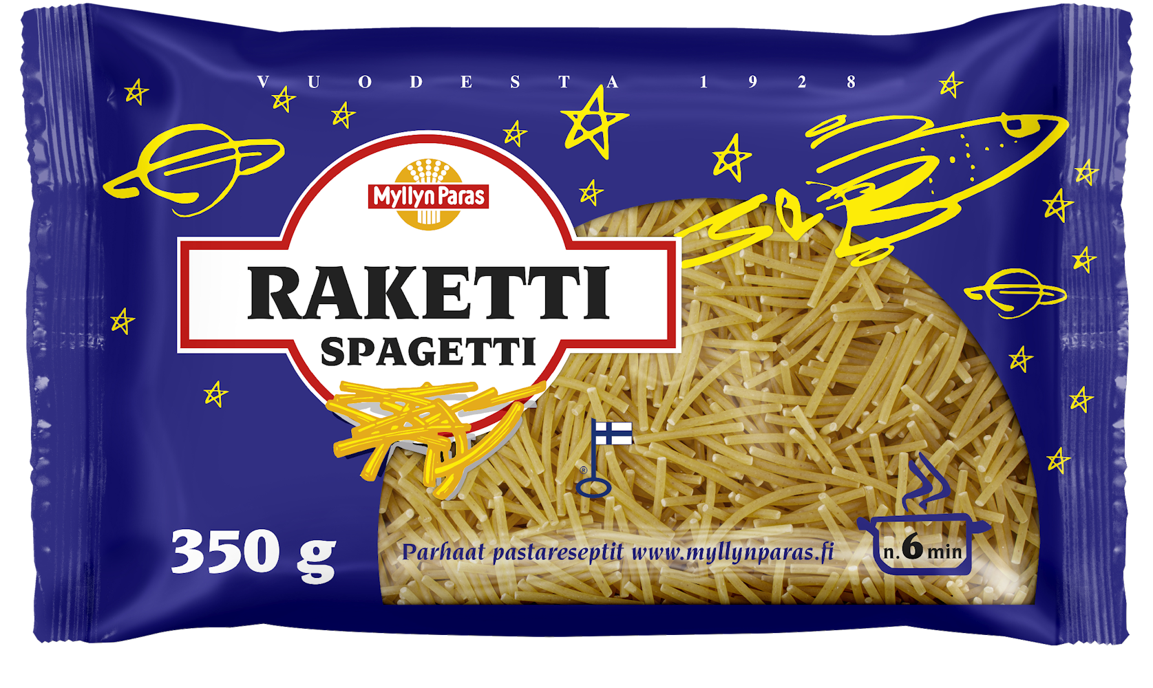 Myllyn Paras Raketti Spagetti 350g — HoReCa-tukku Kespro