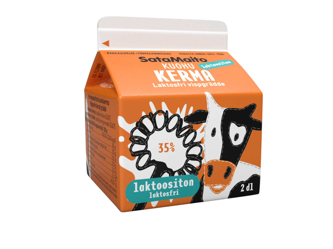 Satamaito kuohukerma 35% 2dl laktoositon — HoReCa-tukku Kespro