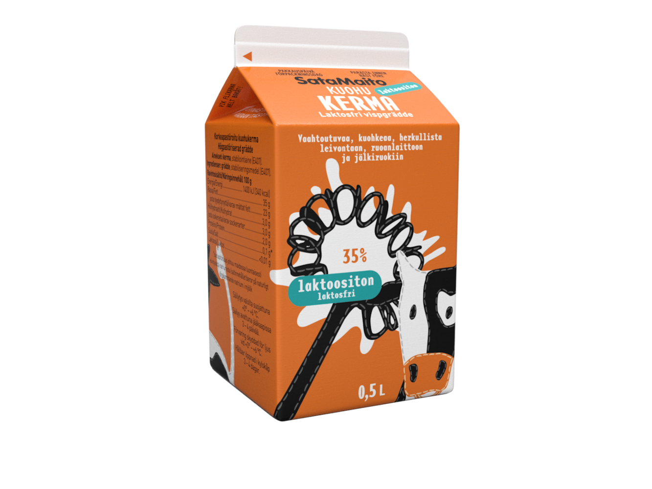 Satamaito kuohukerma 35% 5dl laktoositon — HoReCa-tukku Kespro