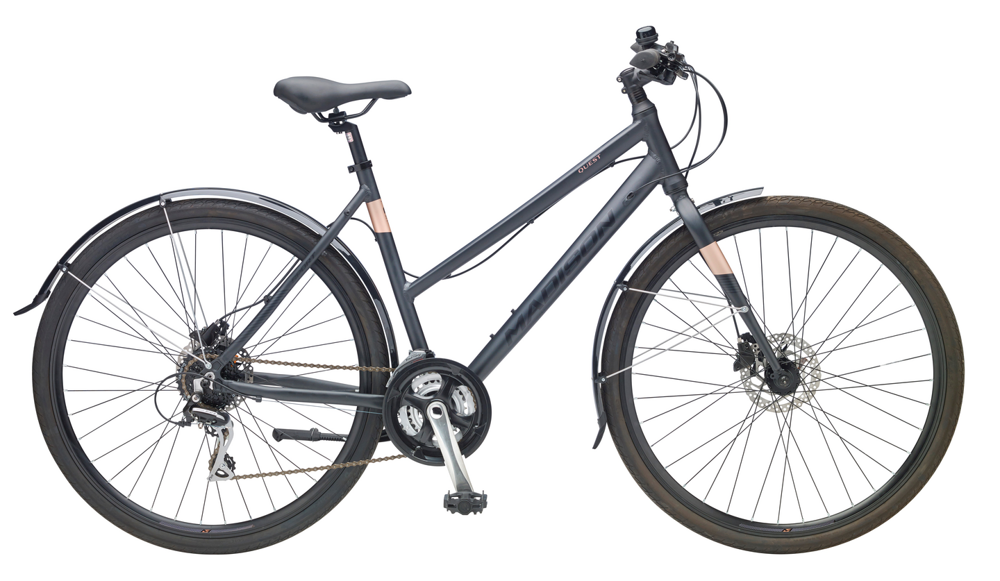 Madison Quest 28'' 24-V N kaupunkipyörä, grafiitti | K-Ruoka Verkkokauppa