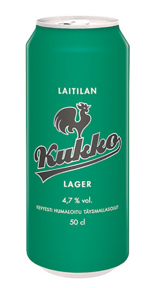 Laitilan Kukko lager olut 4,7% 0,5l gluteeniton — HoReCa-tukku Kespro