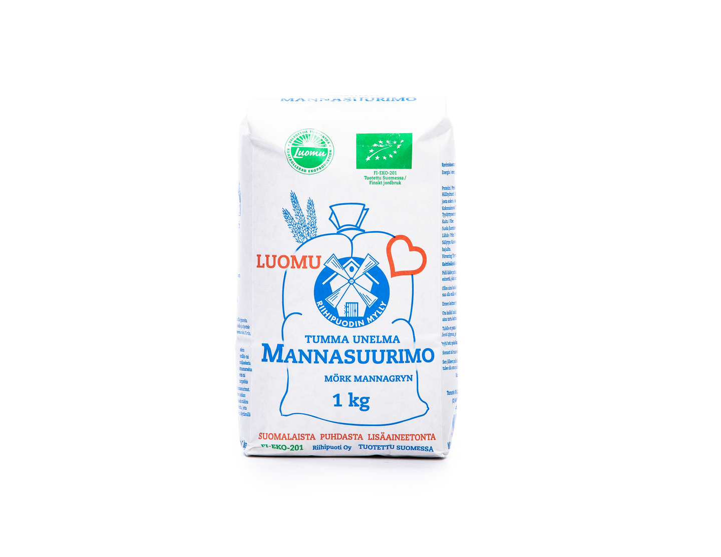 Riihipuoti Tumma Unelma Mannasuurimo 1kg luomu | K-Ruoka Verkkokauppa