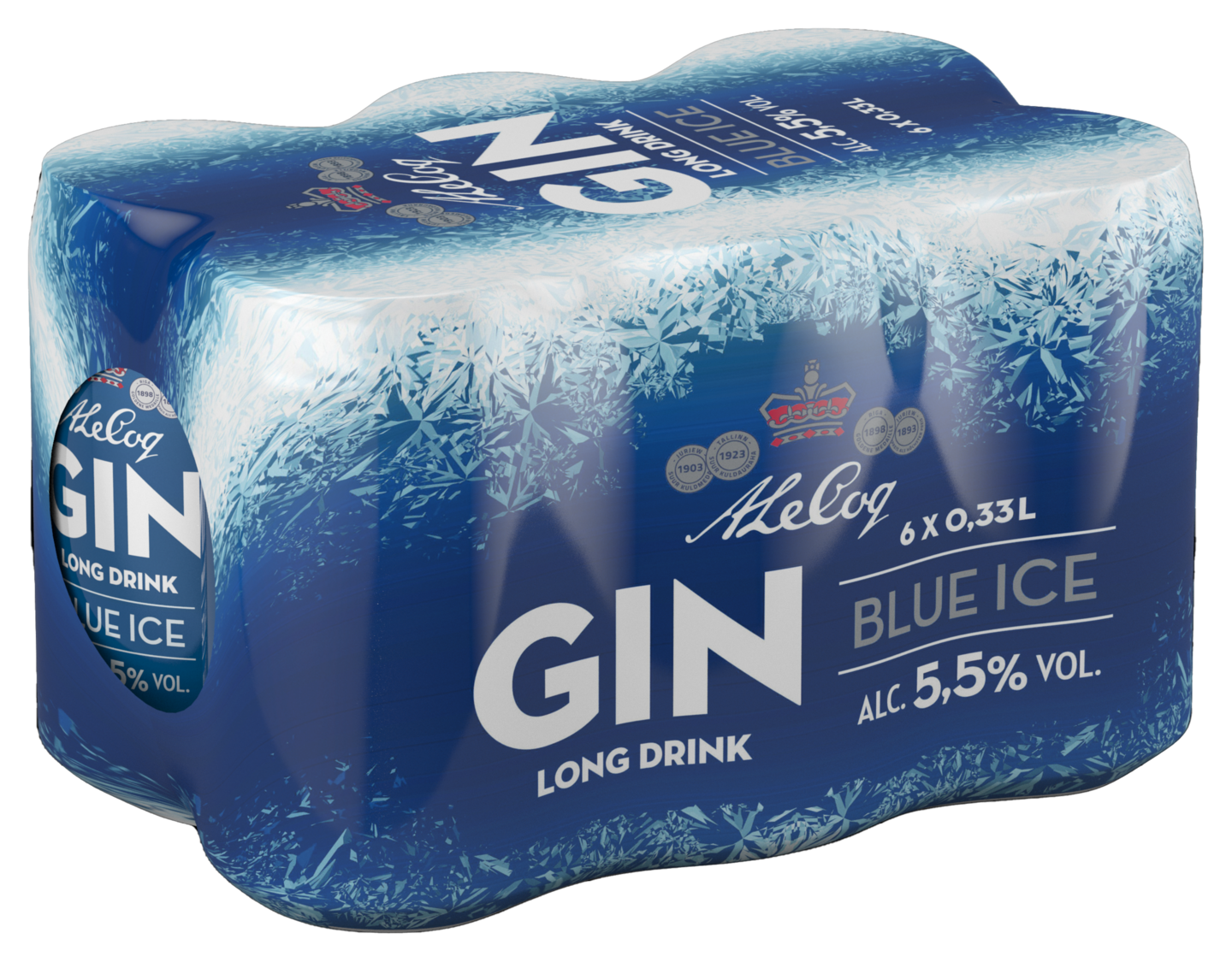 A.Le Coq GIN Blue Ice Long Drink 5,5% 0,33l 6-pack | K-Ruoka Verkkokauppa