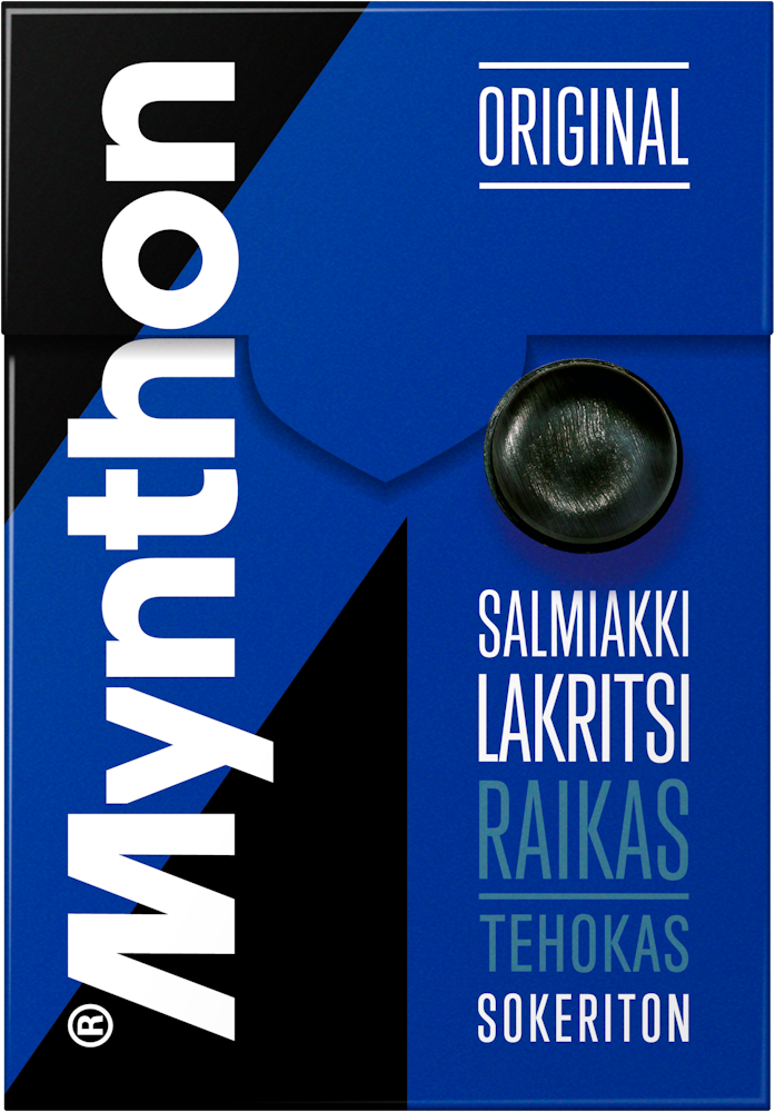 Mynthon pastillirasia 85g salmiakki-lakritsi sokeriton — HoReCa-tukku ...