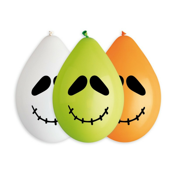 Ilmapallo 30 cm pelottava halloween naama 5 kpl/pss | K-Ruoka Verkkokauppa