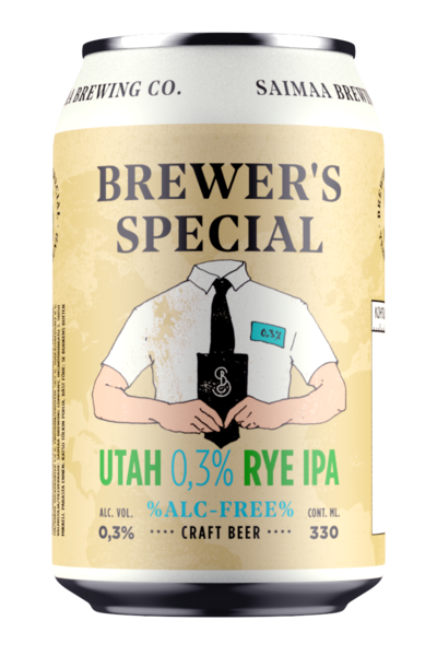 Brewers Special Utah Rye IPA 0,3% 0,33l | K-Ruoka Verkkokauppa