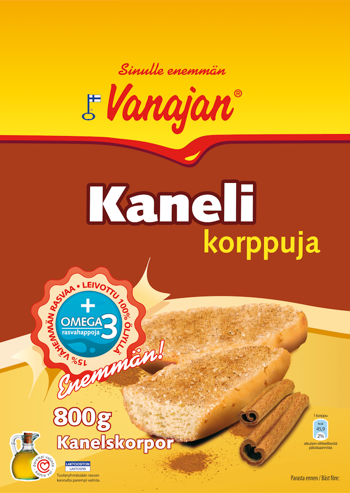 Vanajan Kanelikorppu 800 g — HoReCa-tukku Kespro