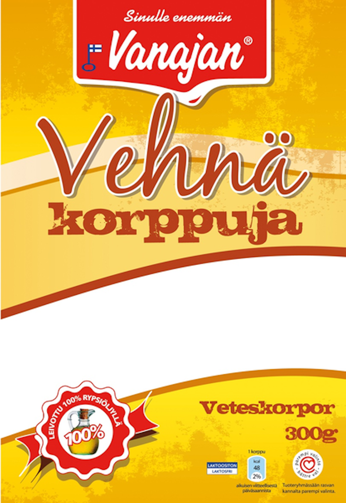 Vanajan Vehnäkorppu 300 g — HoReCa-tukku Kespro