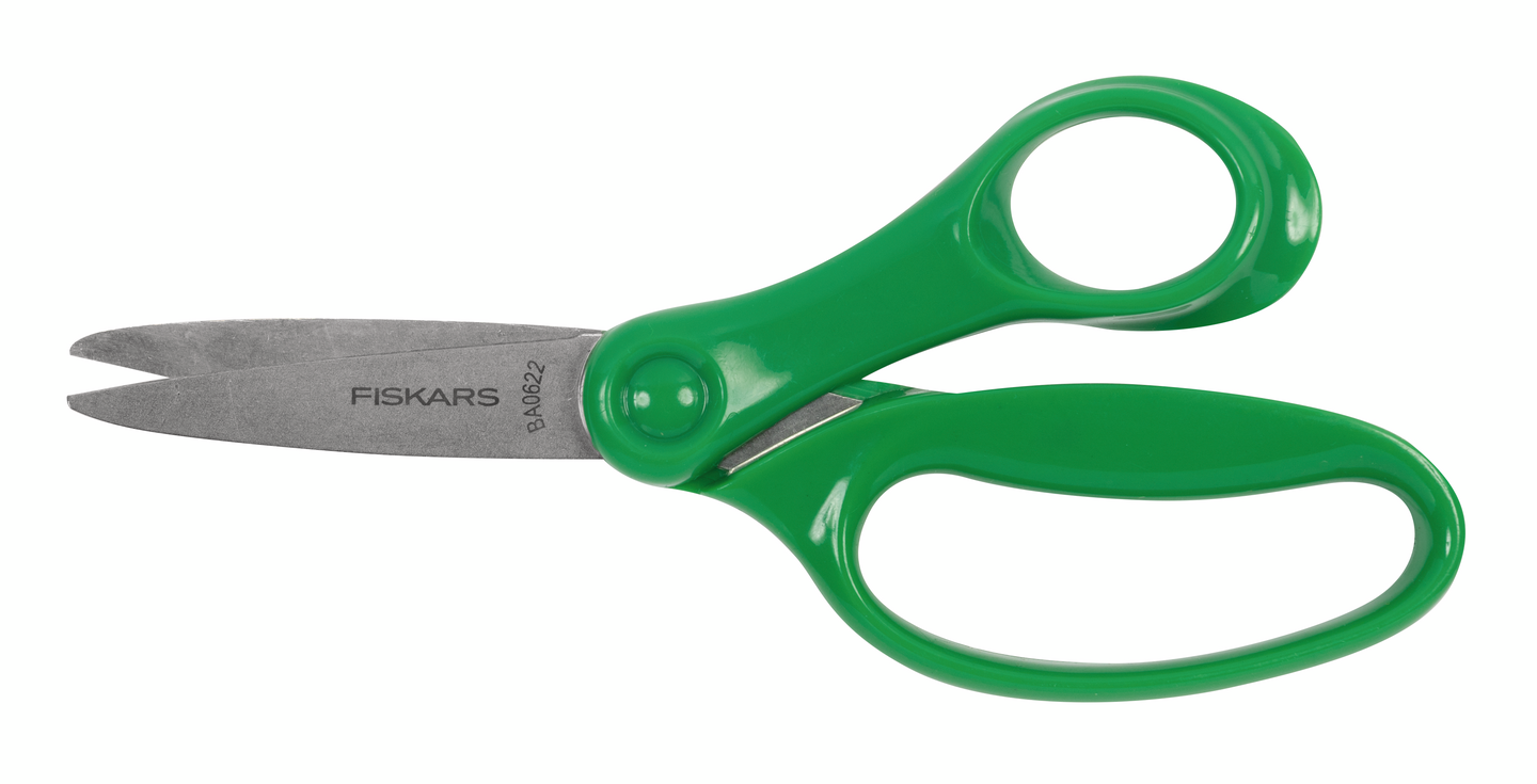 Fiskars Lasten sakset 15 cm vihreä | K-Ruoka Verkkokauppa