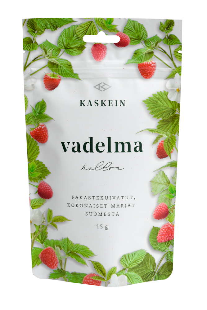 Kaskein vadelma 15g pakastekuivattu — HoReCa-tukku Kespro