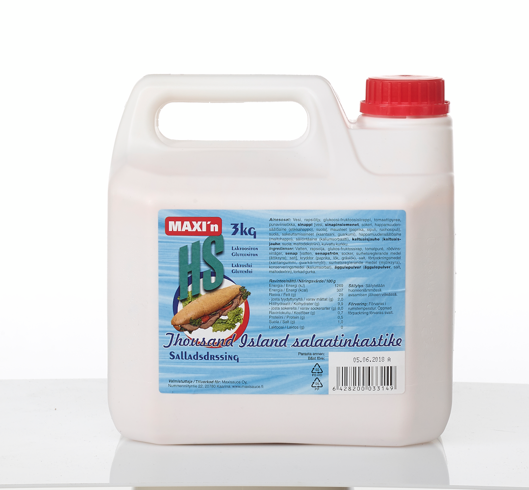 MAXI'n Thousand island salaatinkastike 3kg — HoReCa-tukku Kespro