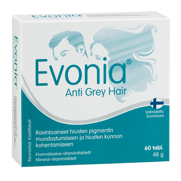 Evonia Anti Grey Hair kivennäisaine-vitamiinitabletti 60 tabl | K-Ruoka ...
