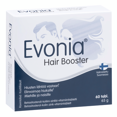 Evonia Hair Booster Betasitosteroli-koliini-sinkki-vitamiinitabletti 60 ...