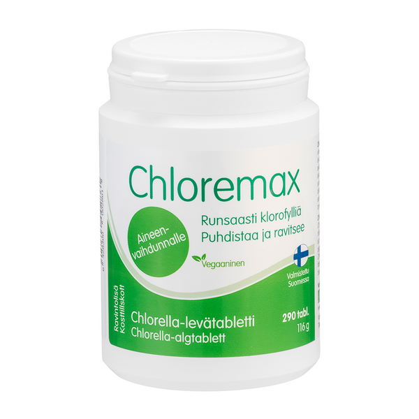 Chloremax Chlorella-levätabletti 290 tabl | K-Ruoka Verkkokauppa