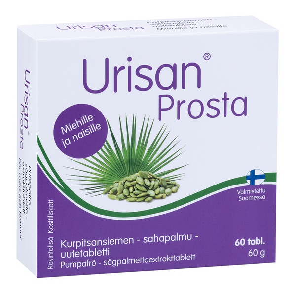 Urisan Prosta 60 tabl Kurpitsansiemen-Sahapalmu-uutetabletti – K-Ruoka