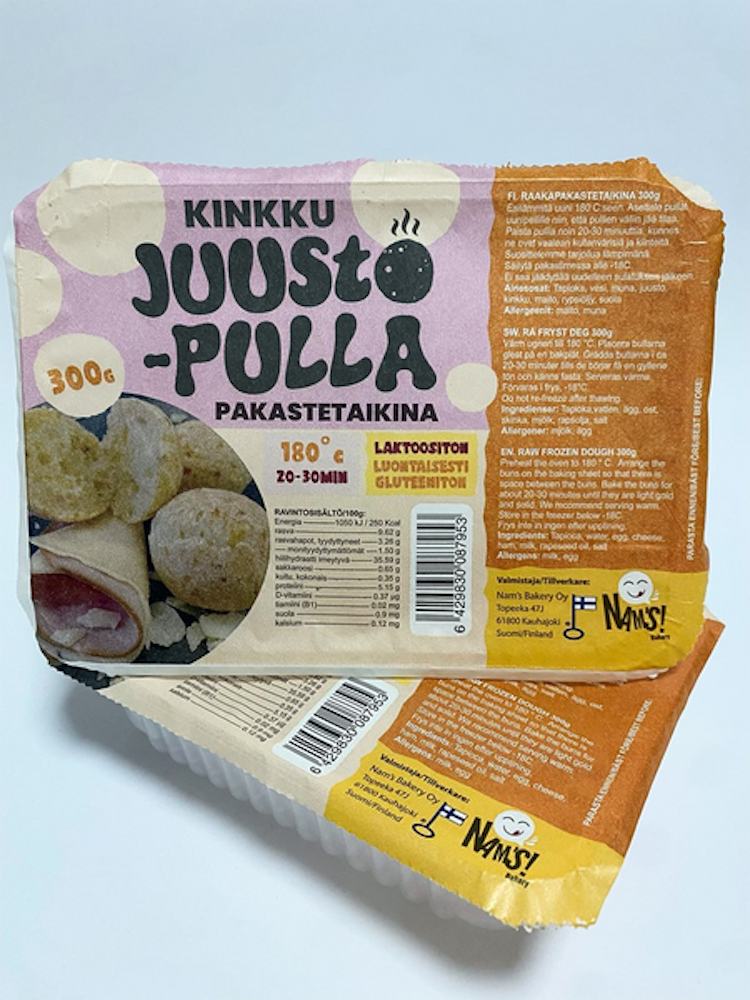 Nams Bakery Kinkku-juustopulla 300g raakapakastetaikina — HoReCa-tukku ...