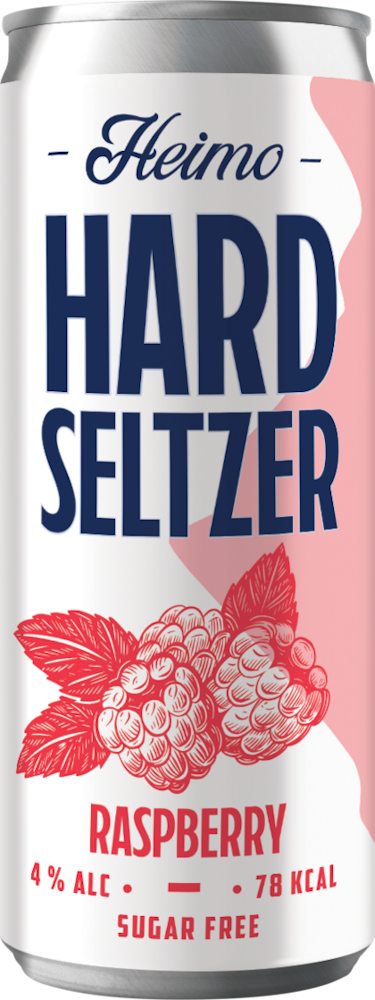 Heimo Hard Seltzer Raspberry 4% 0,33l — HoReCa-tukku Kespro