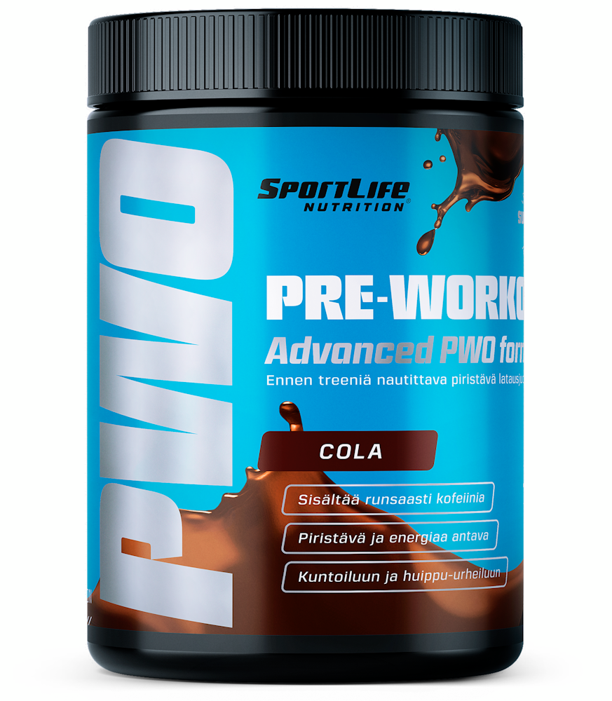 SportLife Nutrition Pre-Workout 250g cola — HoReCa-tukku Kespro