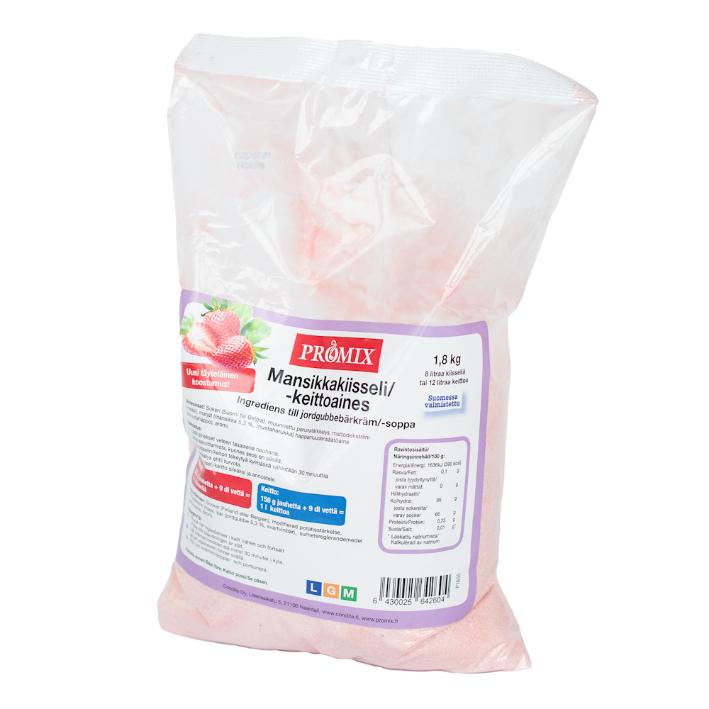 Promix mansikkakiisseliaines 1,8kg/8l — HoReCa-tukku Kespro