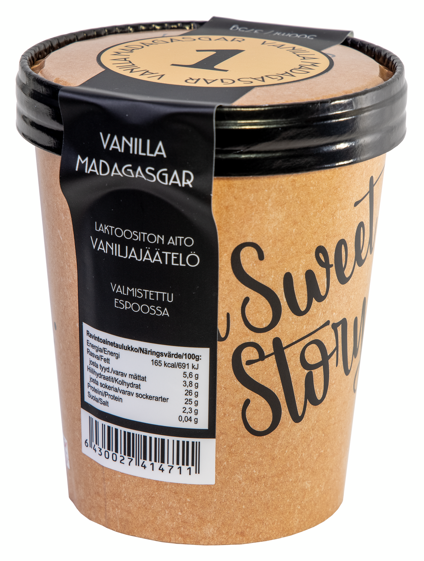 Gelato Club a Sweet Story 500 ml Vanilla Madagaskar jäätelö laktoositon ...