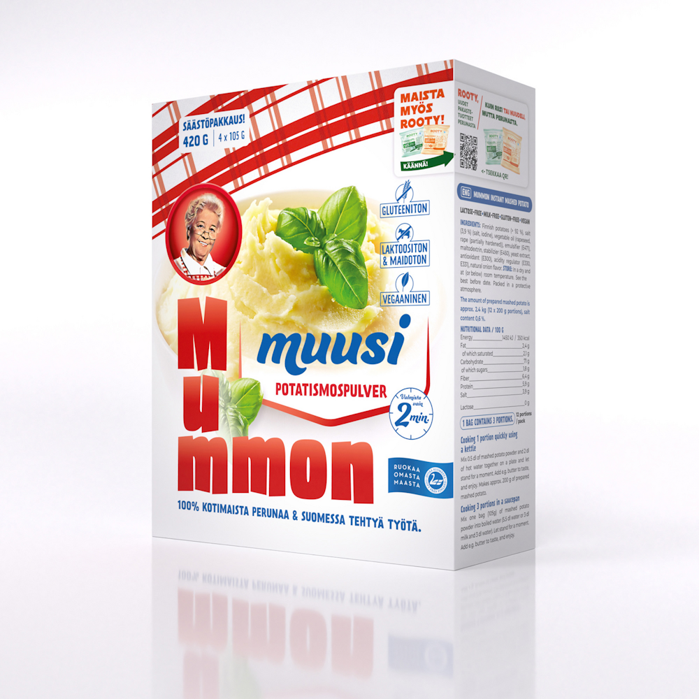 Mummon muusi 420g perunamuusijauhe maidoton 12 annosta — HoReCa-tukku ...