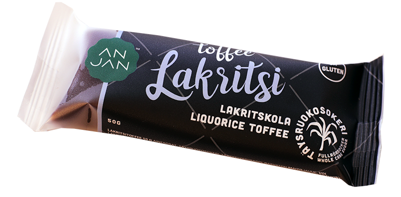Anjan Luontoherkku Lakritsitoffee 50 g | K-Ruoka Verkkokauppa